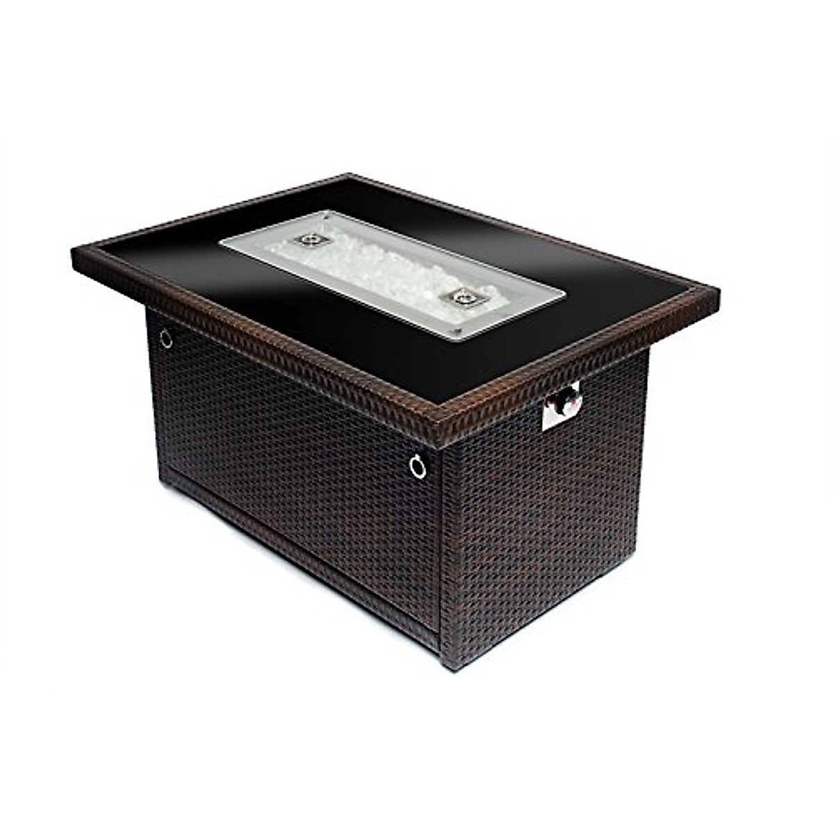 Outland Fire Table Tempered Glass Lid Insert for Series 401/403 Outdoor Propane Fire Pit Tables, Rectangular 29-Inch x 13-Inch x 5/16-Inch – Includes Bracket Set for Horizontal Interior Slide Storage