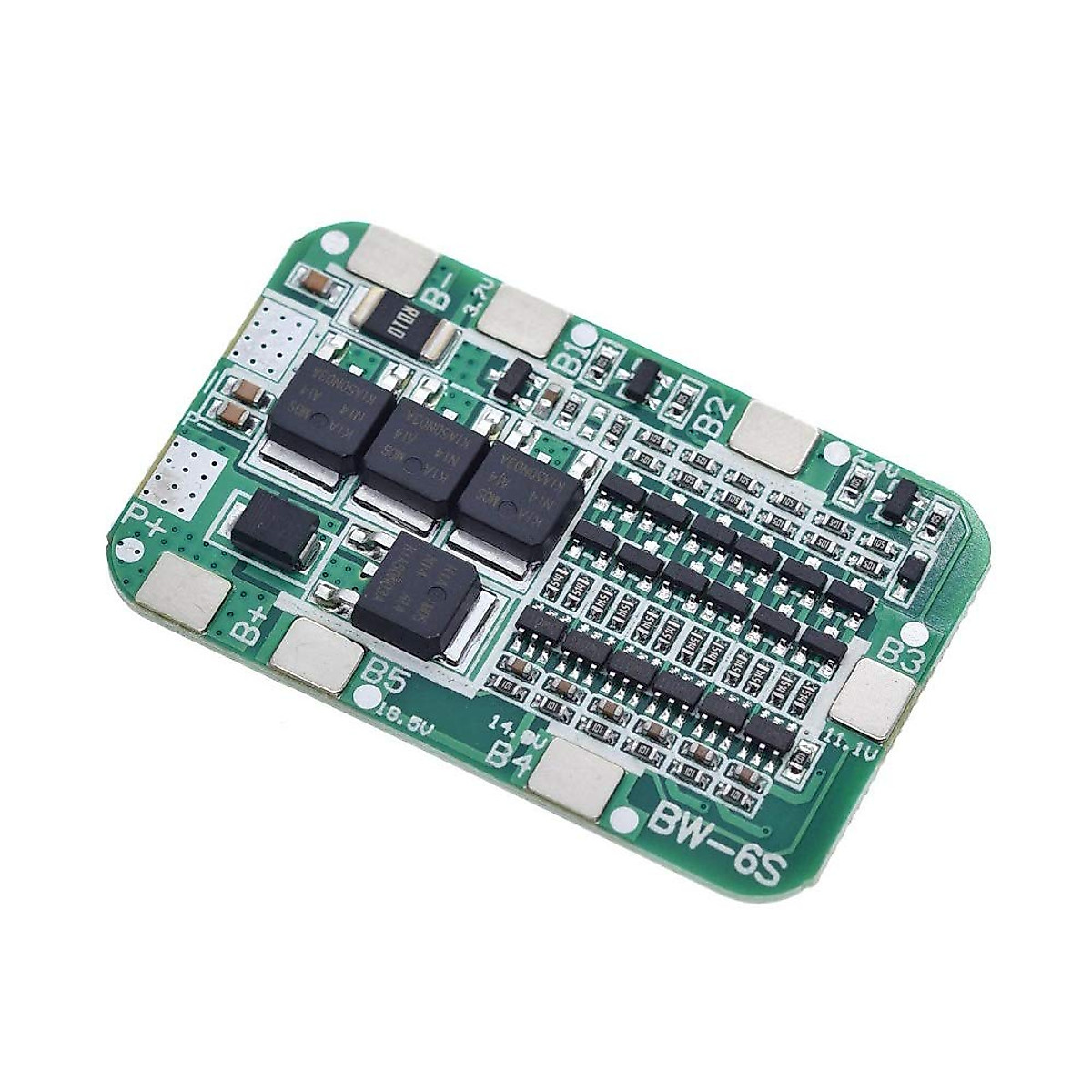 DAOKI 2PCS 6S 15A 24V Lithium Battery Protection Board 18650 Charger Module BMS PCB Protection Board for Li-ion Lithium Battery Cell with Nickel Strip