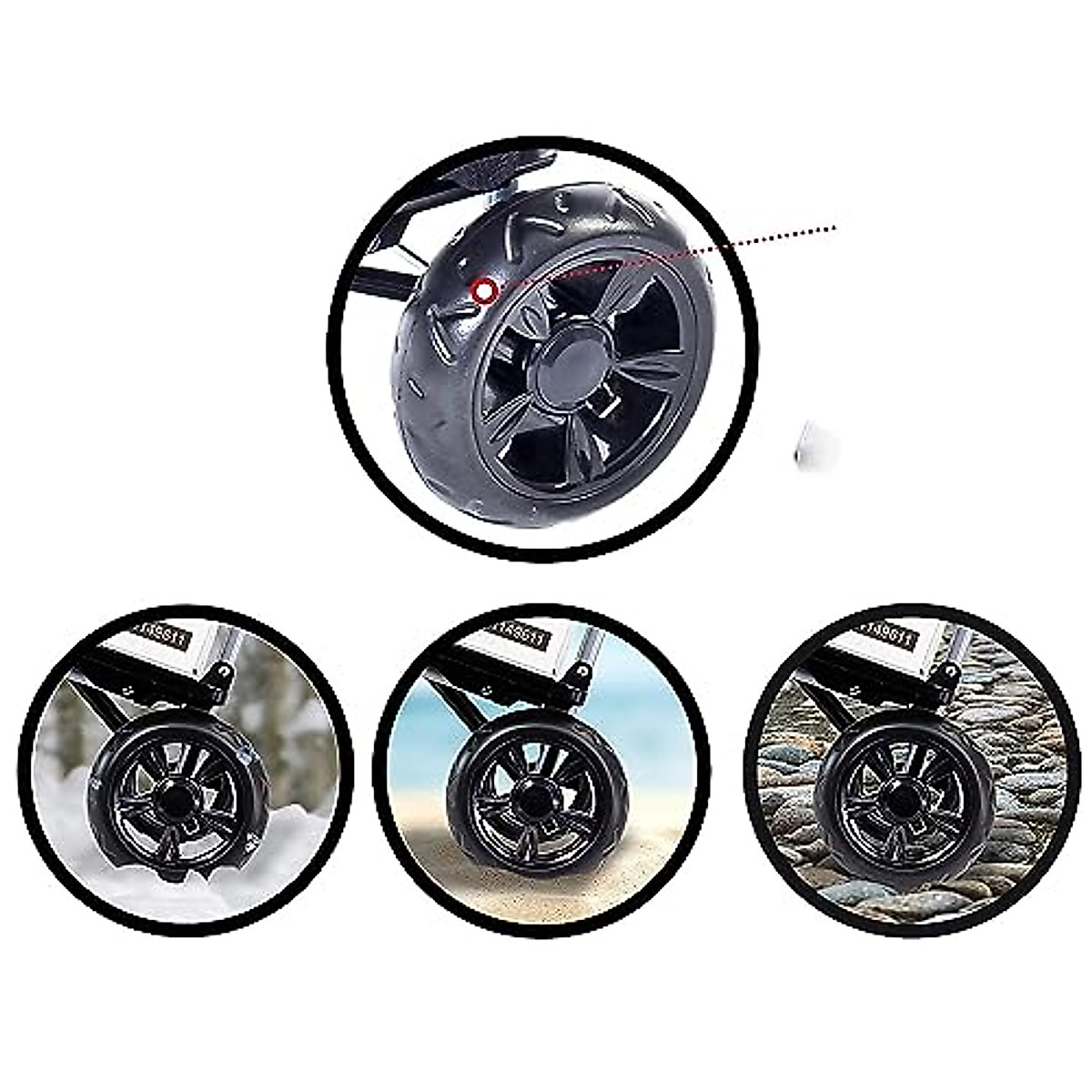 Stair climber Bigger Trolley, Trolley Black Foldable Shopping cart for Groceries with Wheels and Removable Bag and Rolling Personal Hand Truck Standard