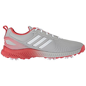 adidas Women's Response Bounce Golf Shoe, grey two ftwr white/real coral s, 8.5 Medium US