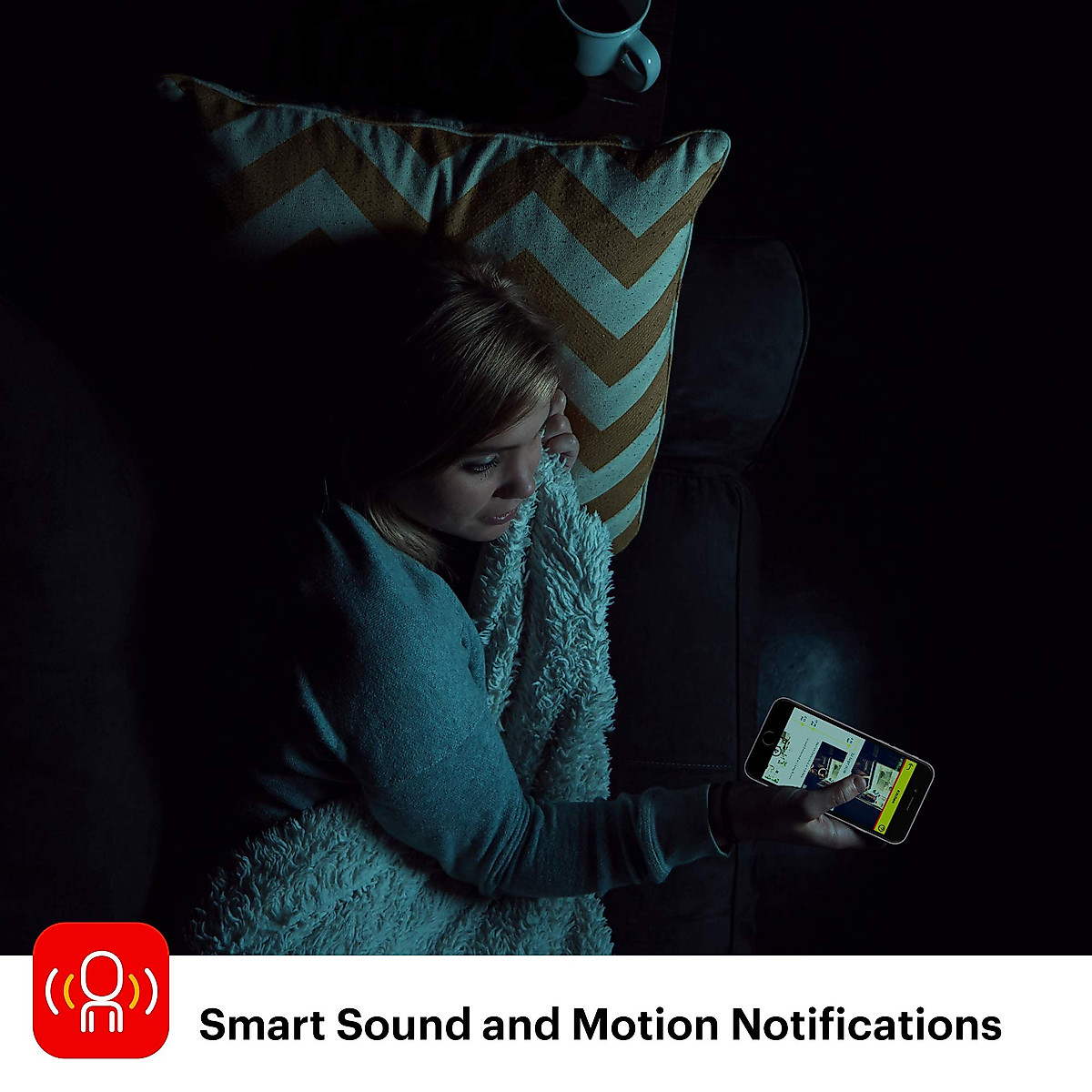 KODAK Cherish F685 Home Security Camera - Tilt/Pan/Zoom 1080p Camera, Night Vision, 120-Degree View, Rechargeable Batteries and WiFi Mobile App (Renewed)