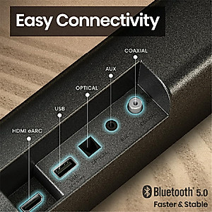 Hisense 5.1 Channel Soundbar with Wireless Subwoofer AX5100G - Black (Renewed)