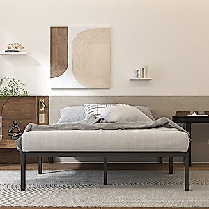 UYUK Metal Platform Bed Frame Queen Size, No Box Spring Needed Modern Design, Heavy Duty Easy Assembly