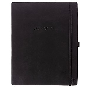 Graphique Apollo Vegan Leather Journal | Hardcover Notebook | 192 Lined Pages | Inner Pocket, Pen Loop, Elastic Closure | Work, Diary, Notes | 8” x 10”