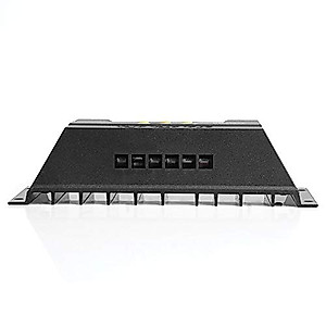 Dual USB Solar Controller, 12V 24V 30A CM3024Z PWM Intelligent Solar Panel Controller Regulator LCD Display for Connecting Battery, Solar Panel and DC Load