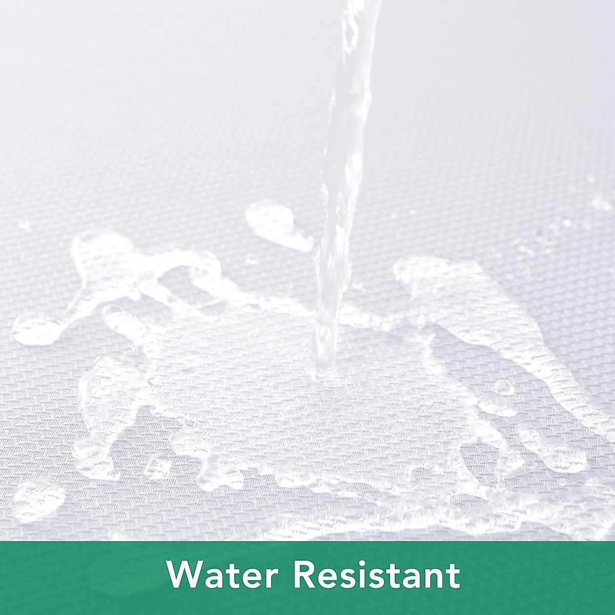 Biscaynebay Textured Fabric Tablecloths Round 70" for Tables' Diameters from 30" to 48", White Water Resistant Tablecloths for Dining, Kitchen, Wedding and Parties etc. Machine Washable