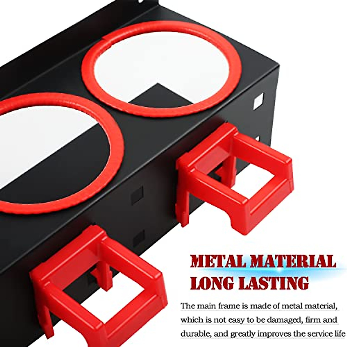 Takuoo Spray Bottle Storage Rack, Spray Bottle Organizer, Spray Bottle Hook, Auto Cleaning Detailing Tools Hanger, Spray Bottle Hook for Wall Mounted, Bottle Hanger with 5 Holes And 7 Hooks