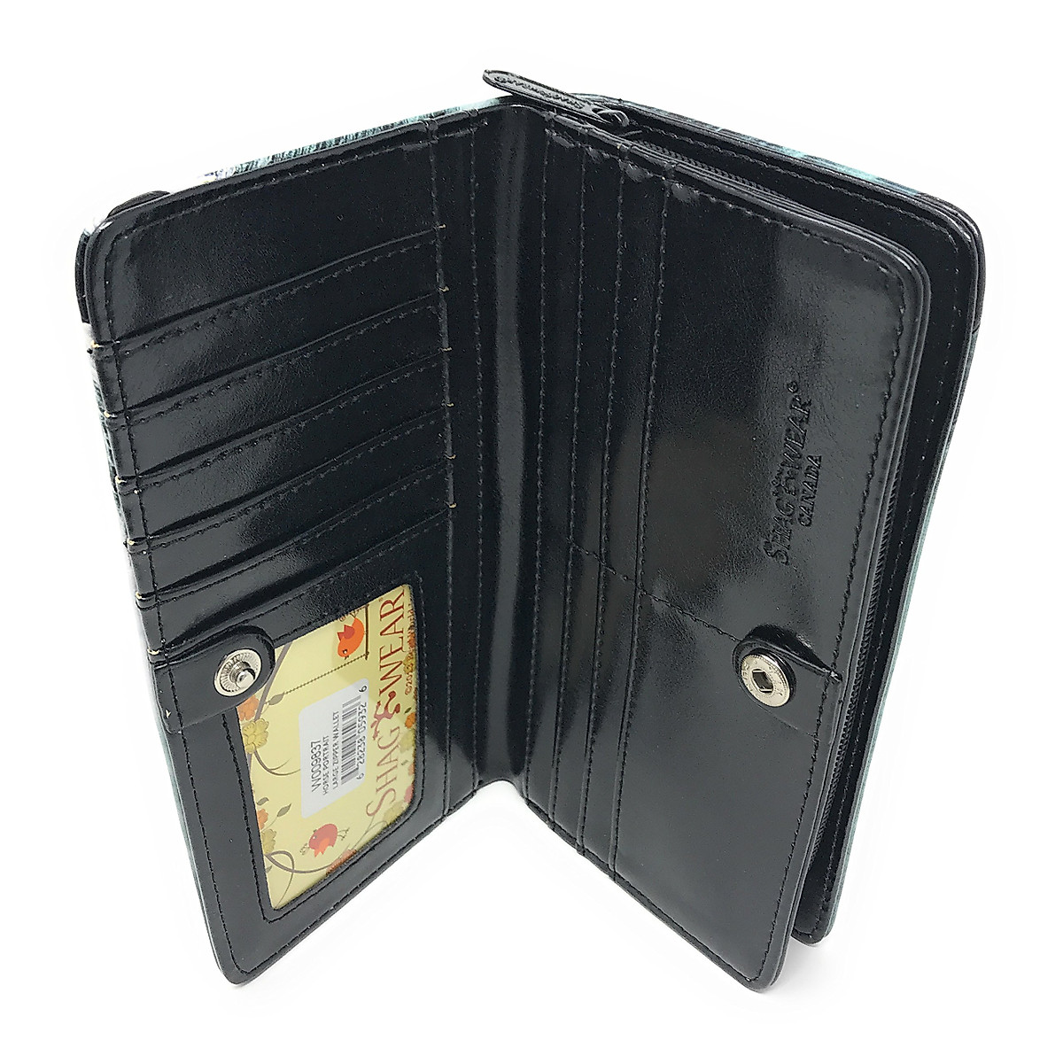 Shag Wear Horse Portrait Large Animal Wallet for Women and Teen Girls Vegan Faux Leather 7"