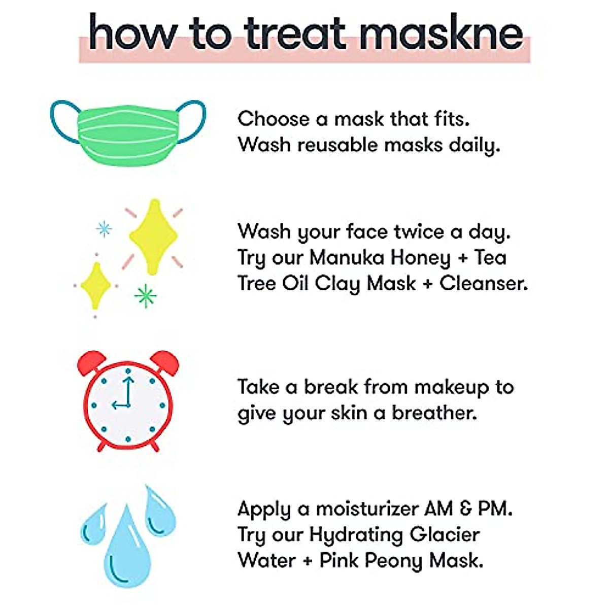 Freeman Beauty Everyday and Neon Vibes Facial Mask Variey Pack with Silicone Brush Applicators, Blue, Lavender, 17 Count