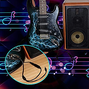 GINTOOYUN 6.35mm 1/4 TRS to 1/4 6.35mm TRS Female & 3.5mm 1/8 TRRS Male Stereo Headphone Y Splitter Extension Cable Guitar Amplifier Instrument Cable Headphone Adapter