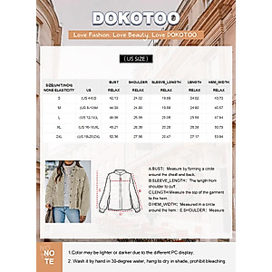 Dokotoo Womens Ladies Winter Autumn Fashion Oversized Long Sleeve Corduroy Jackets for Women Fashion Button Up Shacket Short Raw Hem Coats Outerwear with Pockets S Khaki