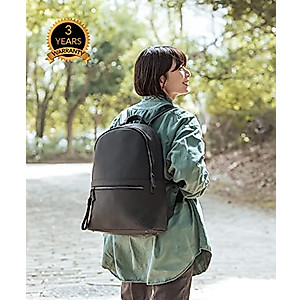 The Friendly Swede Classic Black Backpack for Women and Men, Black Bookbag, Stylish Laptop Bags for Women, Stylish Backpack for Women, School Backpack, 13 inch Laptop Backpack - STORVRETA (Black)