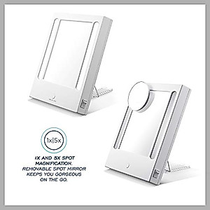 Conair Reflections LED Lighted Vanity Makeup Mirror with 5X Spot Magnification