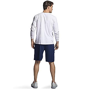 Russell Athletic Mens Cotton Performance Long Sleeve T-Shirt, White, 3XL