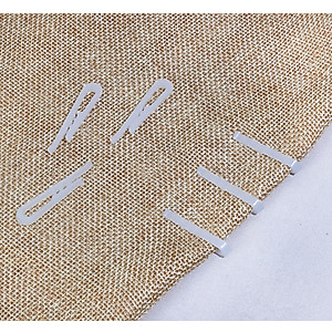 Mini Skater 1.5 Inch U Shape Plastic Alligator Clips with Teeth Small Shirt Folding Clips for Folding Ties Socks Pants Securing Fabric to Comic Book Boards (100)