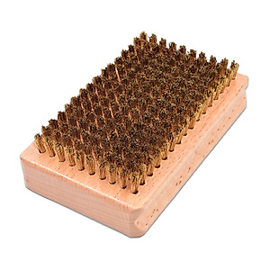 RaceWax Pro Ski Wax Brush Kit: Nylon HorseHair Brass in Deluxe Case - (RA-5509)