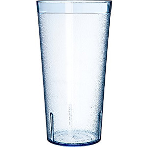 CFS Stackable Plastic Tumbler Cup for Restaurants and Cafeterias, 20 Ounce, Blue
