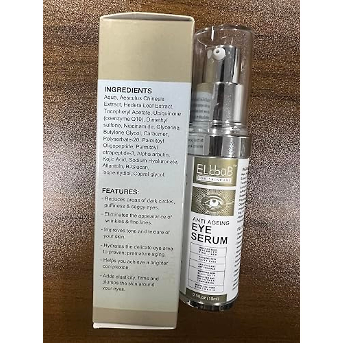 Anti Ageing Eye Cream - Anti Wrinkle Eye Serum for Puffy Eyes, Dark Circles, Eye Bags, Crows Feet, Wrinkles,Reduces Wrinkles Saggy Skin Puffy Eyes