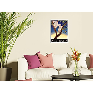 Australia - Koala Bears - Vintage Travel Poster by Eileen Mayo c.1956 - Master Art Print (Unframed) 13in x 19in