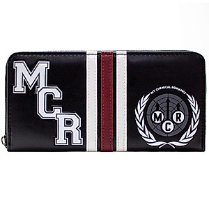 My Chemical Romance MCR Rock Band Coin and Card Purse Black, Black, One Size, Clutch