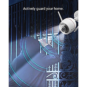 EZVIZ Security Camera Outdoor, 2K WiFi Camera with Motion Alert, Color Night Vision and IP67 Waterproof, AI-Powered Person Detection, Two-Way Talk, Compatible with Alexa Google Home | C3TN