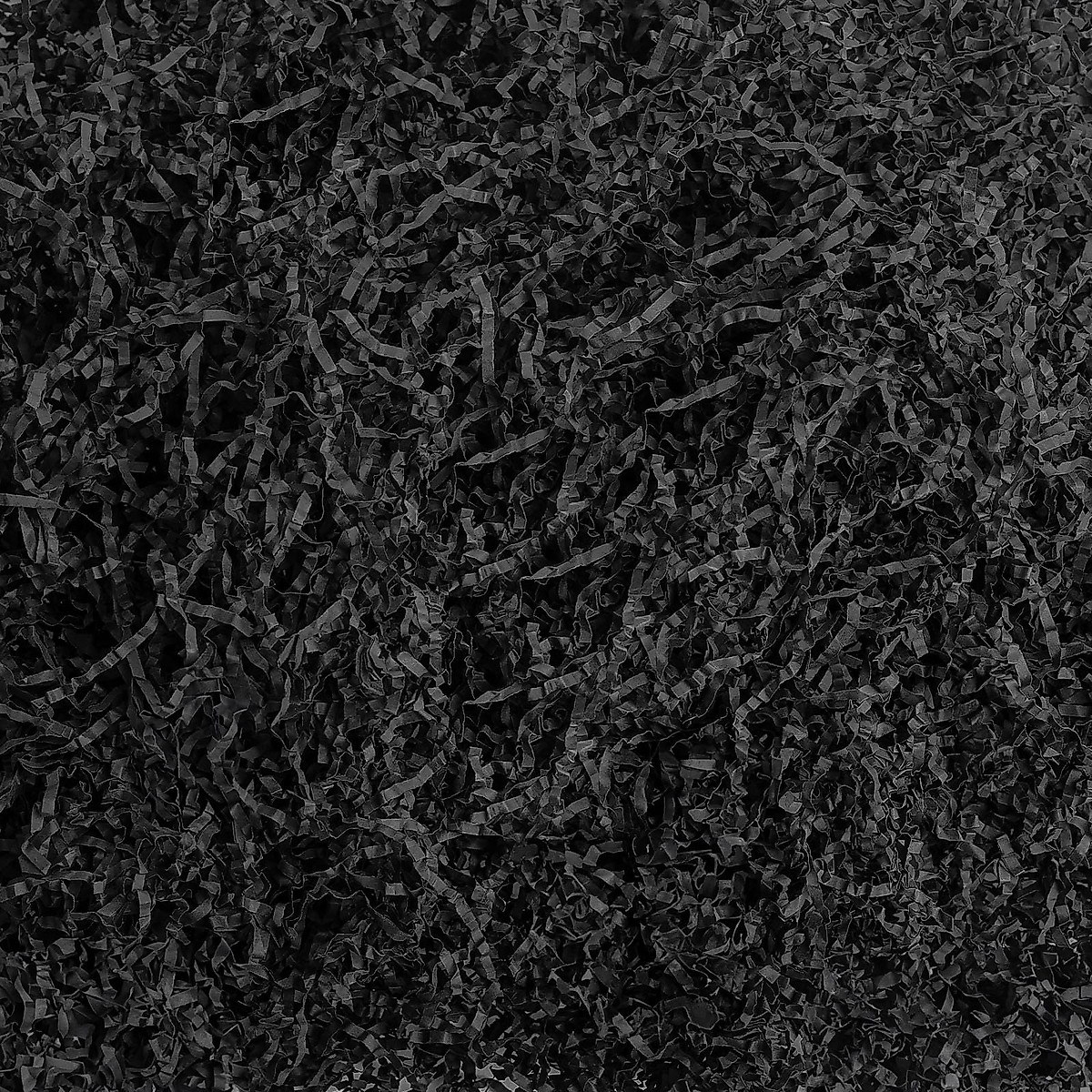 VGOODALL 2LB Crinkle Cut Paper, Black Shredded Confetti Paper for Gift Basket Filling Halloween Christmas Birthday Party Gift Box Wrapping Stuffing Supplies