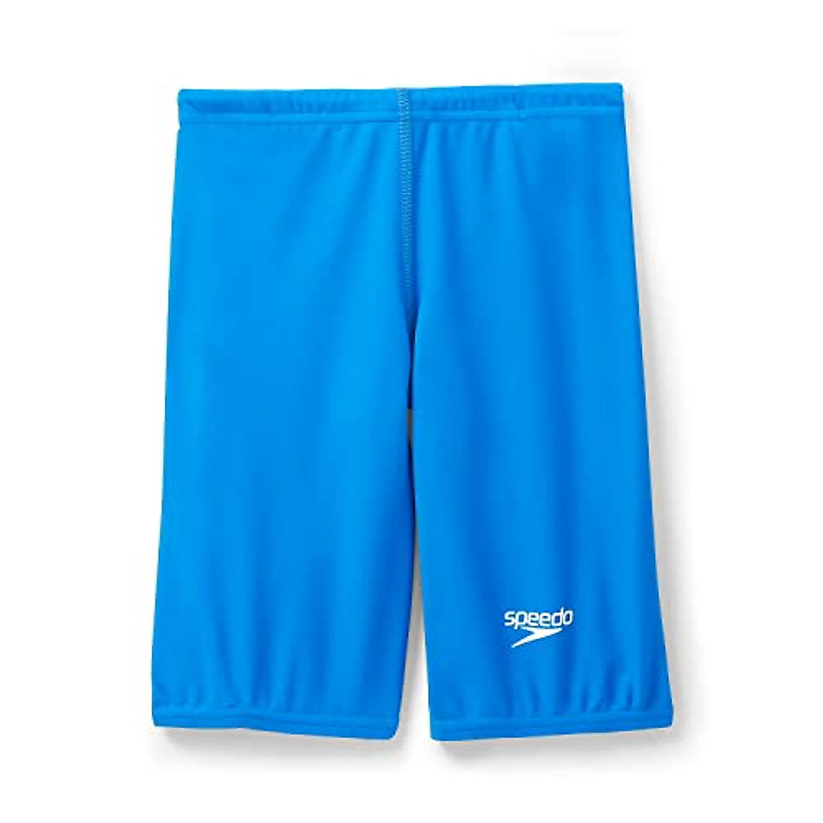 Speedo Boys' Swimsuit Jammer Begin to Swim Solid, Electric Blue Lemonade, 4 Little Kid