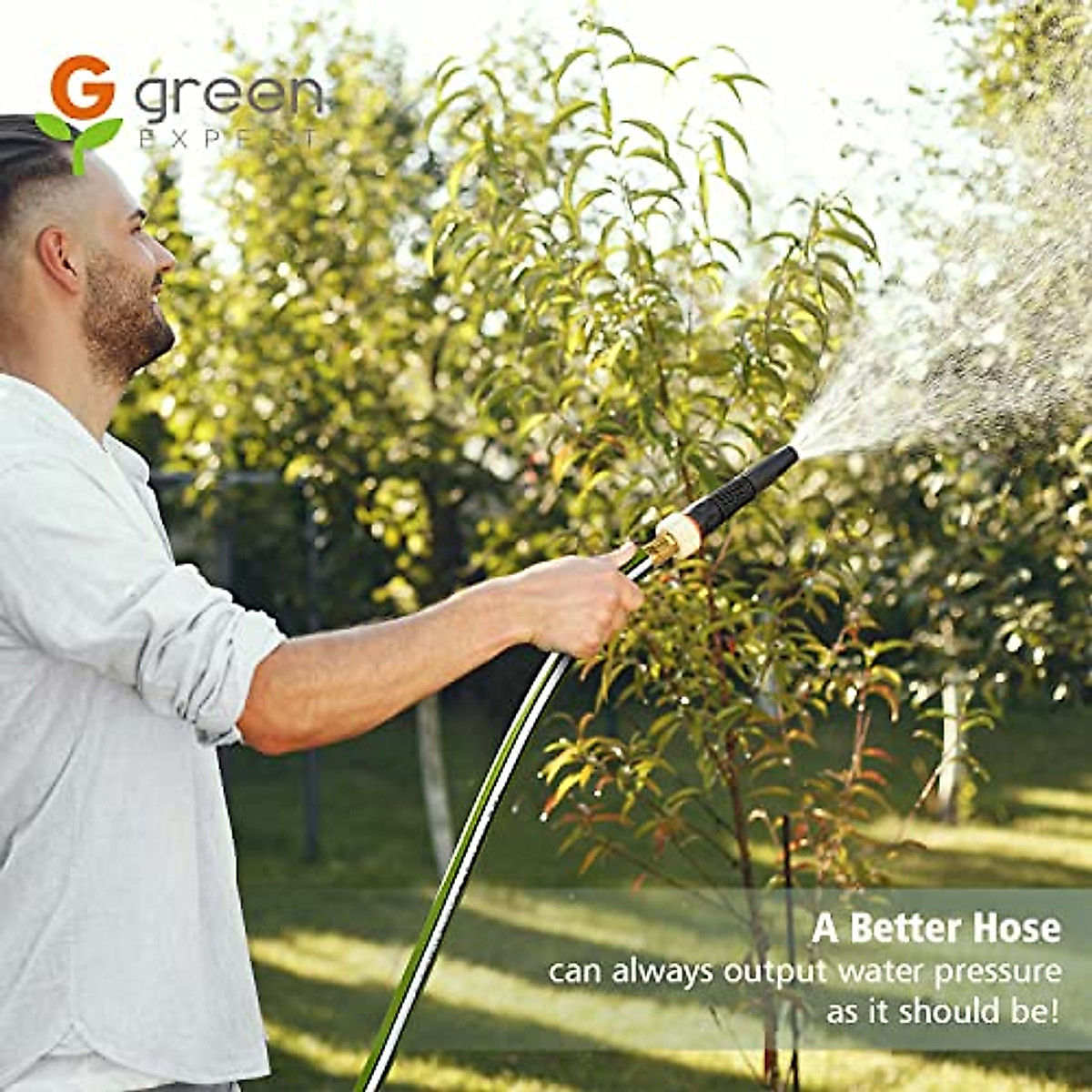 Water Draining Kit by Green Expert, 1/4HP Sump Pump with 25FT Garden Hose, Max 1600GPH High Performance for Quickly Water Removal in Pools Hot Tub Spas Garden Pond Flooded House