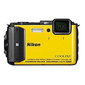 Nikon COOLPIX AW130 Waterproof Digital Camera with Built-In Wi-Fi (Yellow)
