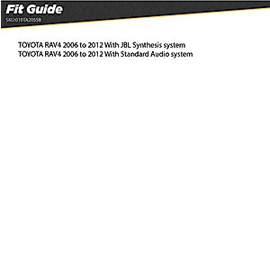 Scosche TA2055B Compatible with 2006-12 Toyota RAV4 ISO Double DIN & DIN+Pocket Dash Kit Black