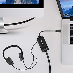 WAVLINK USB 3.0 to HDMI VGA Adapter, USB to VGA HDMI Adapter with Audio Port for Multiple Monitors, Support Windows 11,10, 8.1, 7, XP, and Mac