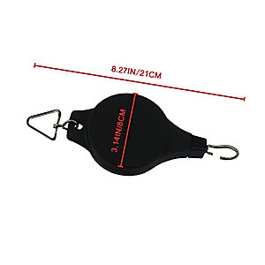 Ogrmar Plant Pulley Retractable Pulley Plant Hanger Hanging Flower Basket Hook Hanger for Garden Baskets Pots and Birds Feeder in Different Height Lower and Raise Pack of 2 (Black)