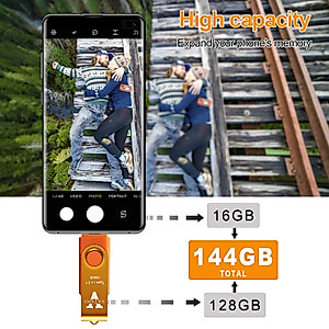 VATAPO 3.1 256GB 3 in 1 High Speed Flash Drive for Android Smartphones with OTG Function,Tablets,Laptop,Desktop,Photo Stick for Samsung Galaxy,LG,Google Pixel,Hua Wei.Moto,One Plus,etc.