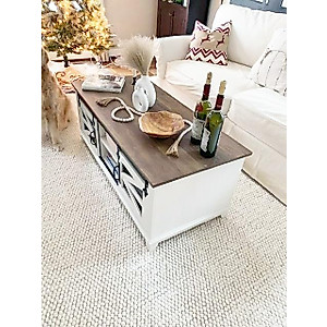 S & L Homes Wool Cotton Hand Woven Chunky Knit Popcorn Rug - Ivory Contemporary Area Rug for Living Room Bedroom (8' x 10' - Ivory)