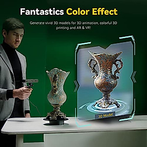 Revopoint 3D Scanner 0.05mm Precision 10 FPS Scan Speed Portable 3D Scanner for 3D Printing - POP2 Premium