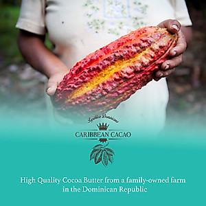 Cocoa Butter 1 lb. - Raw Unrefined Cacao for DIY Skin Creams, Stretch Mark Lotion, Lip Balm, Face & More - Manteca de Cacao Sticks