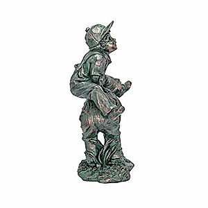 Design Toscano NG30439 Leap Froggin Playing Boys Garden Statue,Full Color