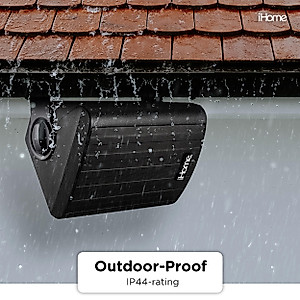 iHome IHSI-W400BT-PR-BLK Bluetooth 4-Inch 100W Weatherproof Speakers, Indoor/Outdoor, Wall/Ceiling Mount, Surround Sound, Pair - Ideal for Home Parties