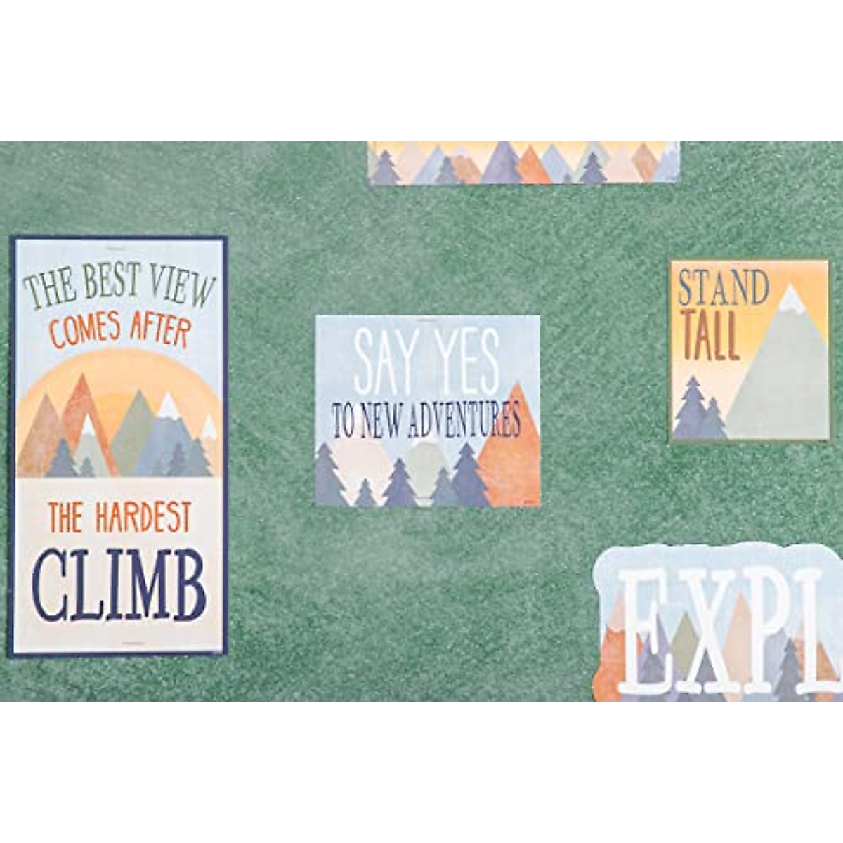 Teacher Created Resources Moving Mountains Let The Adventure Begin Mini Bulletin Board
