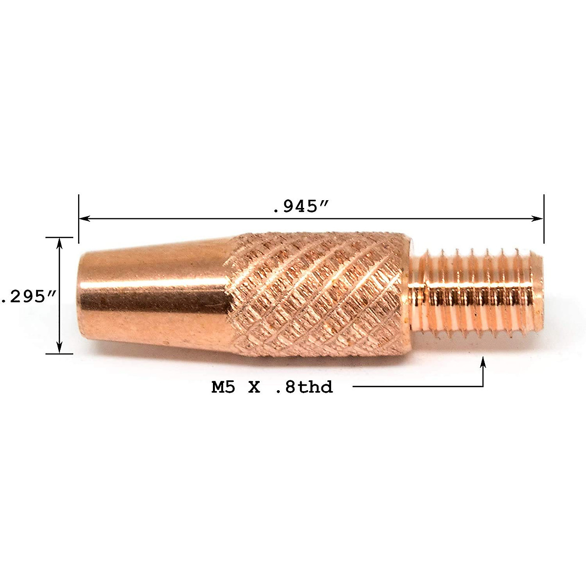 30-PK Mig Welding Contact Tips 186-406 .035" 186406 for Miller Welder Gun Spoolmate 100, 3035, 185 and Hobart Spoolgun DP-3035, SpoolRunner 100,Handler 125, 125 Ez, 130, 140, 190, 210MVP