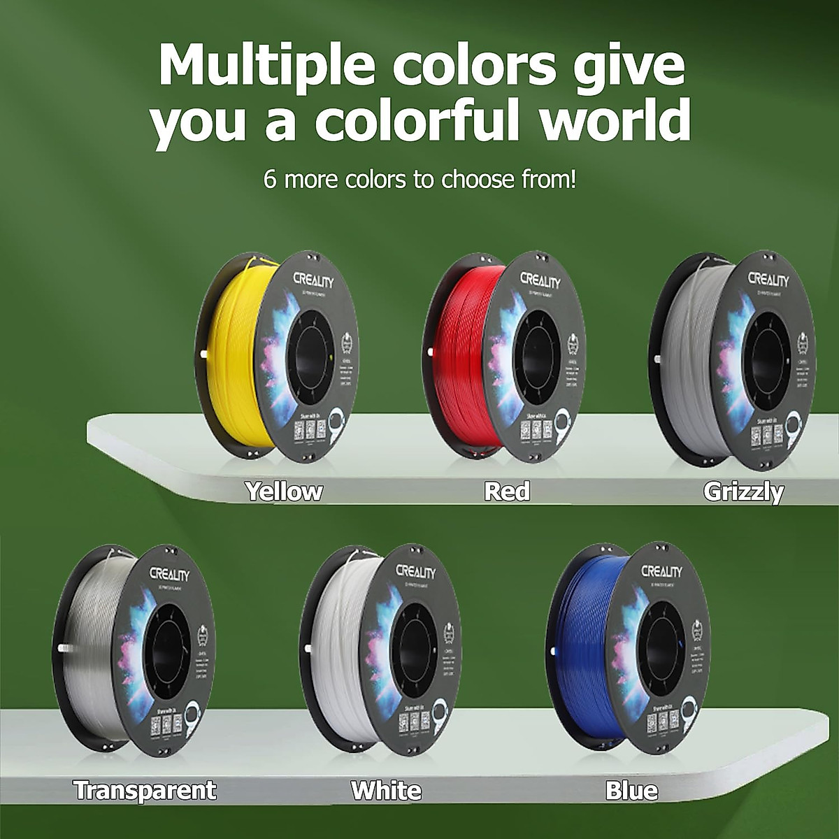 Official CR PETG 3D Printer Filament 1.75mm 1KG (2.2lbs), High Precision Strong Toughness, Odorless Better Flow Moistureproof 3D Printing Ender Filament (Black)