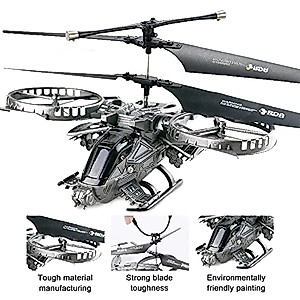 USB Drone with LED Lights, Combat Helicopters Remote Control Toys Gifts for Boys Girls with Altitude Hold Headless Mode Key Start Speed Adjustment, Gifts for Beginners and Fighter Enthusiasts