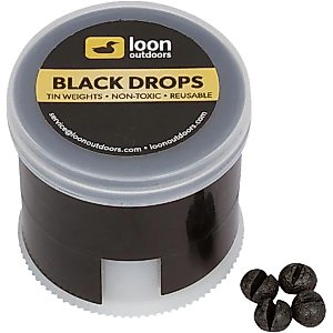 Loon Outdoors Black Drops Split Shot | Twist Pot - No.AB