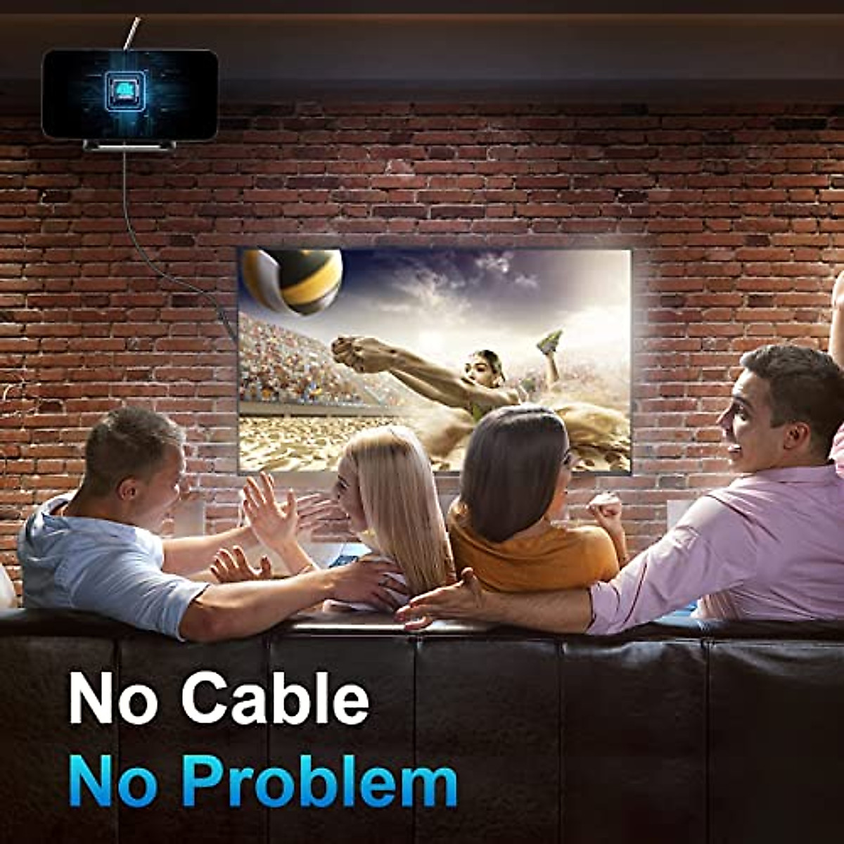 2023 TV Antenna Digital Indoor HDTV Antenna 350+ Miles Range with Signal Amplifier, Digital HD Antenna Support 4K 1080P VHF UHF All Television Free Local Channels, 18ft Coax Cable/AC Adapter