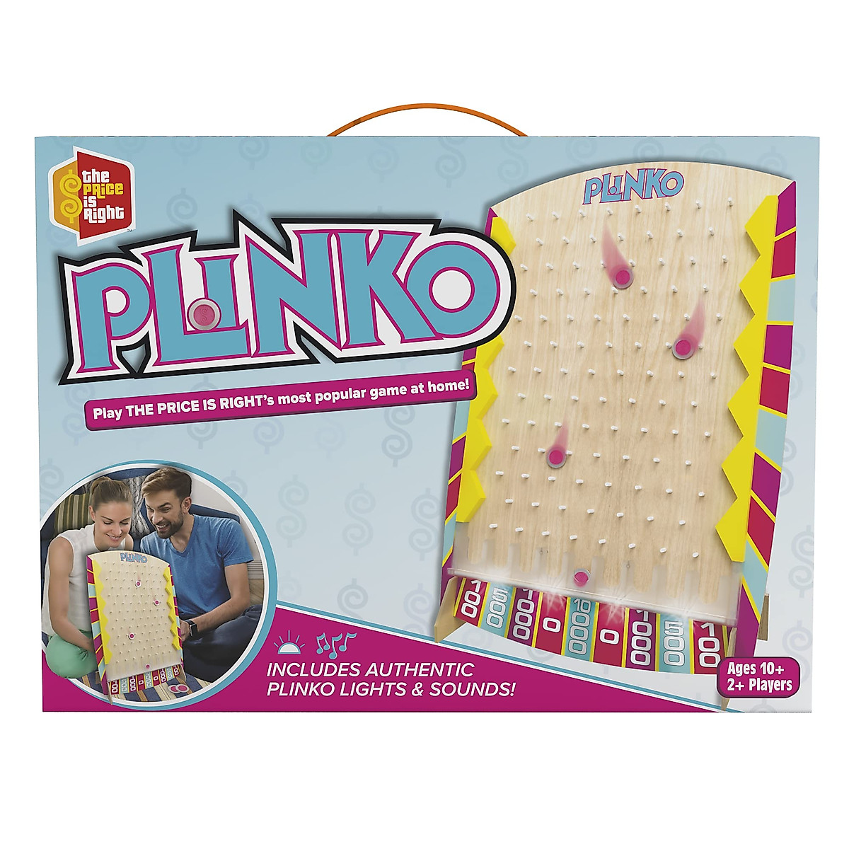 Buffalo Games - The Price is Right - Plinko - Favorite Gameshow on Tabletop - Disc Dropping Fun - Great for Game Night - Ages 8 and Up