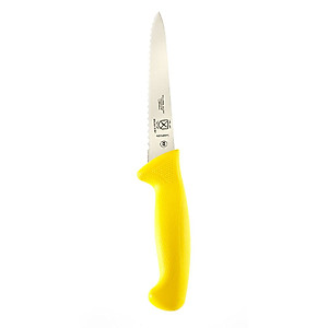 Mercer Culinary Millennia Color Handle Cutlery 6" Utility Knife (Wavy Edge) Yellow