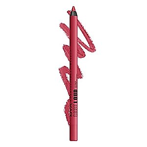 NYX PROFESSIONAL MAKEUP Line Loud Lip Liner, Longwear and Pigmented Lip Pencil with Jojoba Oil & Vitamin E - On A Mission (Blue Red)