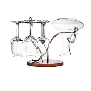 NILICAN Can Be Placed Decanter Wine Glass Holder Kitchen Living Room Bar Metal Free-standing Desktop Tableware Storage Rack Glasses Frame Drying System