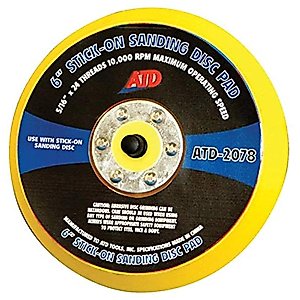 ATD Tools 2078 6" Stick-on Sanding Disc Pad