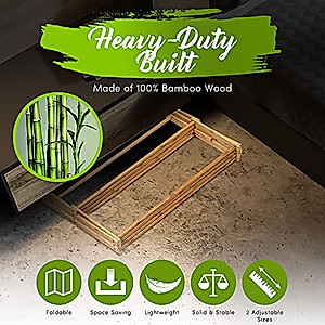 Bartnelli Bamboo Laundry Drying Rack for Clothes, Wood Clothing Dryer, Extreme Stability, Heavy Duty Built, Foldable, Collapsible Space Saving | Indoor-Outdoor Use - Pre-Assembled (X-Large - BDR-552)